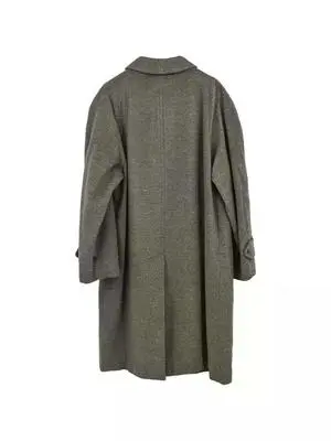 Burberry Button-fastening Wool Single-breasted Coat