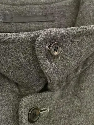 Burberry Button-fastening Wool Single-breasted Coat