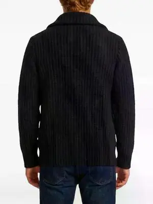 ROBERTO COLLINA Ribbed-knit Zip-up Cardigan