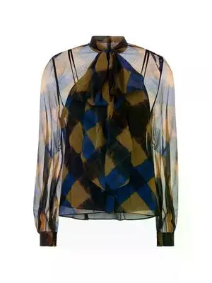 Diane Von Furstenberg Garcele Pussy-bow Blouse