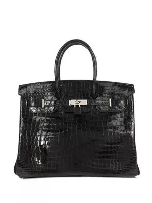 Hermès Birkin 35 Leather Tote Bag Black