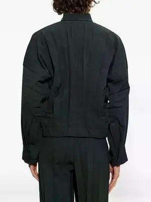 Issey Miyake Edge Ensemble Pleated High-neck Jacket