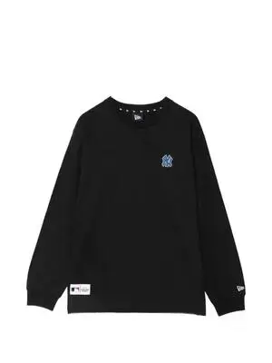 New Era Logo-embroidered T-shirt - Black