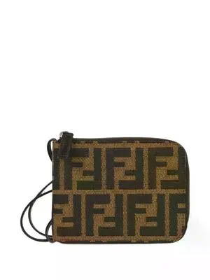 Fendi Zucca Zip-around Cross Body Bag