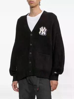 New Era Logo-patch Knit Cardigan