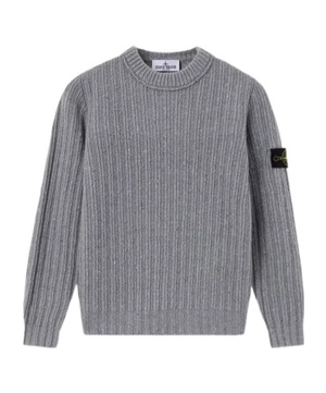 Stone Island Regular-fit Crewneck Jumper With Fine Ribbing