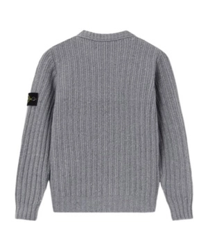Stone Island Regular-fit Crewneck Jumper With Fine Ribbing