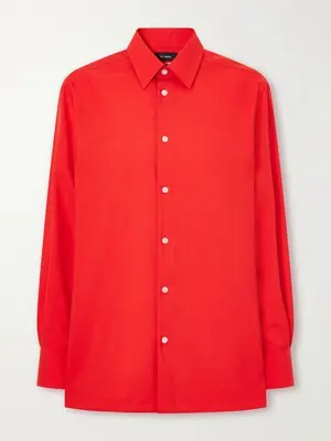 WILLY CHAVARRIA Wool-twill Shirt - Red