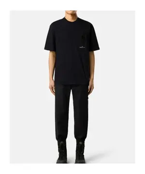 Stone Island Logo-print Chest-pocket T-shirt