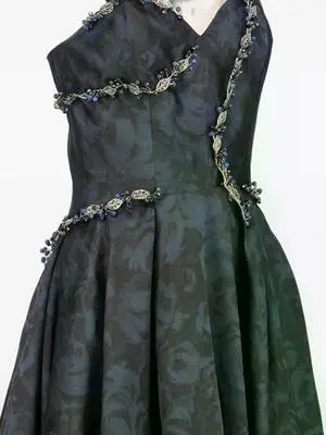 MARCO GABRIELLI ATELIER Beaded Floral-jacquard Maxi Dress