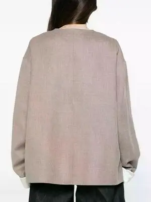 Carven Piped-trim V-neck Top