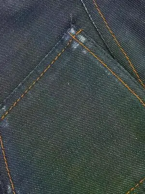 Celine 1990-2000s Triomphe Embroidered Denim Skirt