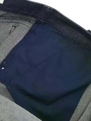 Celine 1990-2000s Triomphe Embroidered Denim Skirt