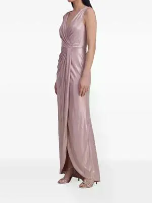 MARCO GABRIELLI ATELIER Draped V-neck Maxi Dress