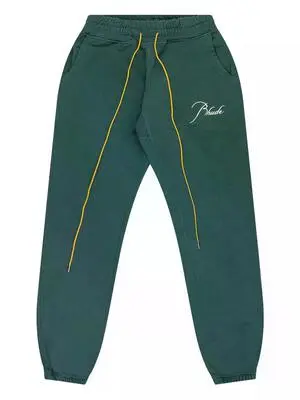 Rhude Drawstring Terry Sweatpants - Green