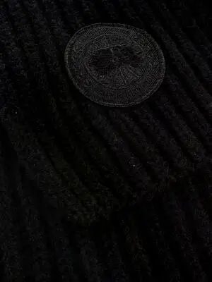 Canada Goose Ribbed Logo-patch Scarf