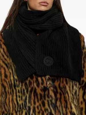 Canada Goose Ribbed Logo-patch Scarf