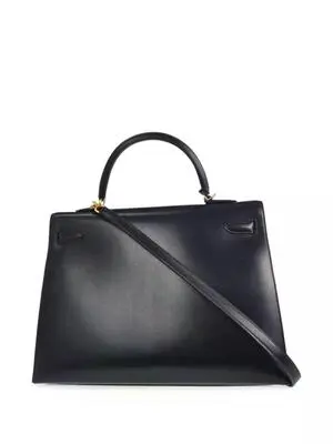 Hermès 2000 35 Kelly Sellier Shoulder Handbag - Blue