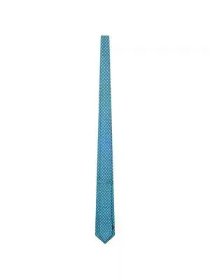 Kiton Geometric-print Silk Tie
