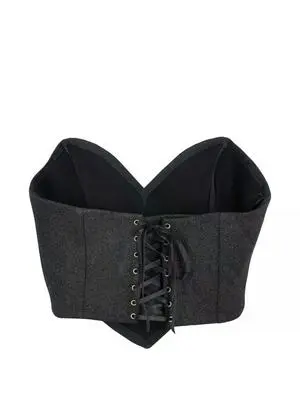 MARCO GABRIELLI ATELIER Lace-up Sweetheart Top