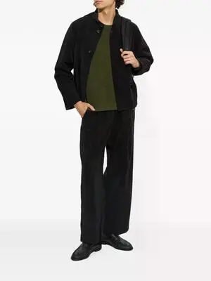 Issey Miyake Button-detail Waffle-knit Sweater