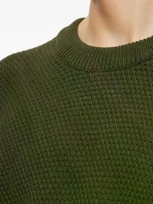 Issey Miyake Button-detail Waffle-knit Sweater