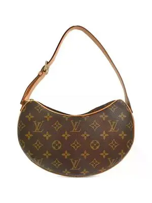 LOUIS VUITTON 2003 Pochette Croissant Monogram Shoulder Bag - Brown