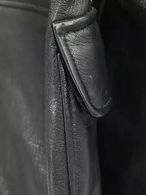 Gucci Single-breasted Leather Blazer