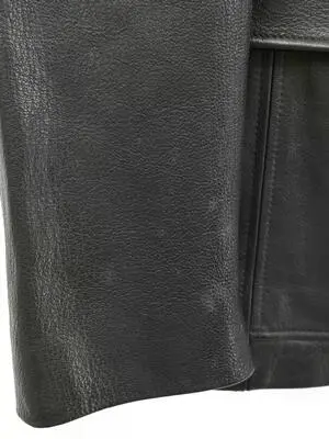 Gucci Single-breasted Leather Blazer