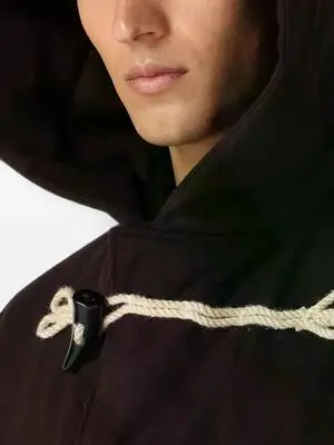 Yohji Yamamoto Toggle-fastening Hooded Coat