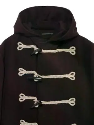 Yohji Yamamoto Toggle-fastening Hooded Coat