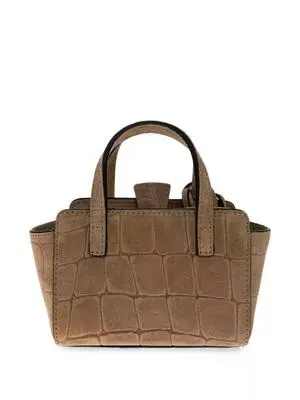 HIDESINS Crocodile-effect Leather Mini Bag