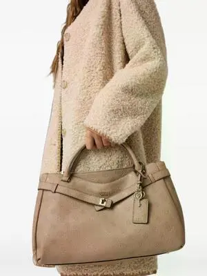 Guess Ella Logo-debossed Satchel Bag