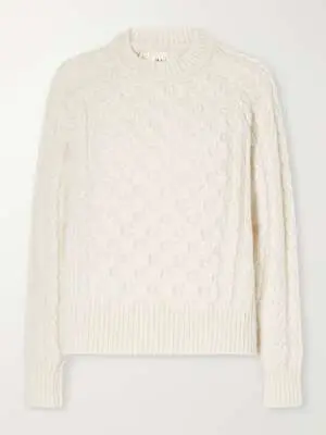 SKALL STUDIO Lennox Cable-knit Wool Sweater - Off-white