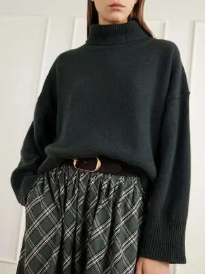 SKALL STUDIO Silene Rib-trimmed Wool Turtleneck Sweater