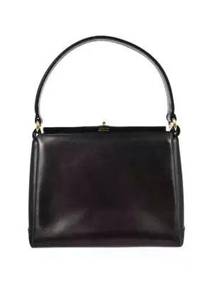 Gucci Turn-lock Leather Tote Bag - Black