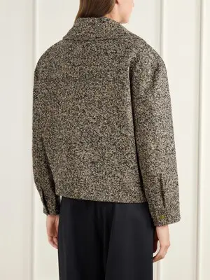 Veronica Beard Silversmith Dickey Padded Tweed Jacket - Neutrals
