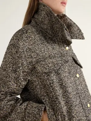 Veronica Beard Silversmith Dickey Padded Tweed Jacket - Neutrals