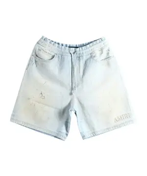 Amiri Crystals Denim Shorts - No