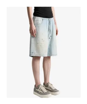 Amiri Crystals Denim Shorts - No
