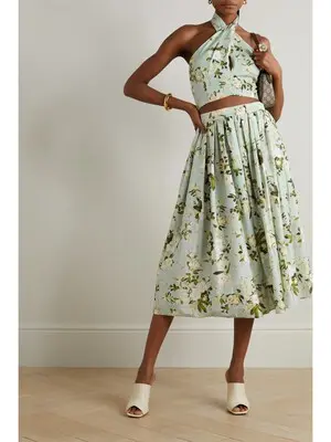 Erdem Short Halter Top