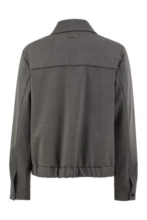 Peserico Long-sleeve Casual Zip-up Jacket