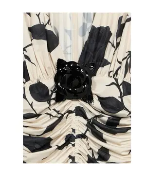 Blumarine Floral-print Ruched Blouse