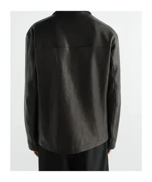 LEMAIRE Single-breasted Jacket In Grained Lambskin