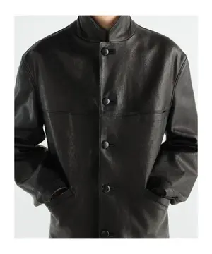 LEMAIRE Single-breasted Jacket In Grained Lambskin