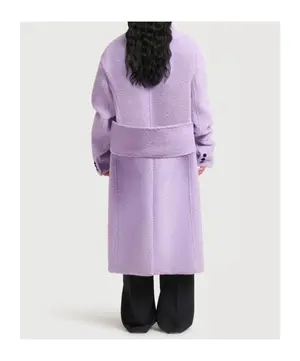 Marni Purple Wool-mohair Teddy Oversized Coat