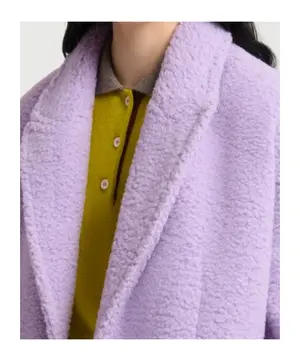 Marni Purple Wool-mohair Teddy Oversized Coat