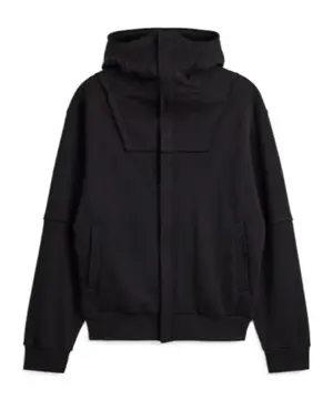 Y3 French Terry Ninja Cotton Hoodie - Black
