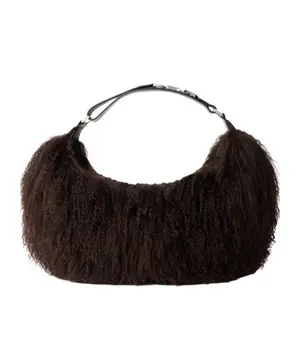 LEMAIRE Quiver Clip Bag In Mongolian Lambskin