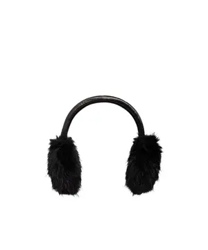 Balenciaga Round Design Earmuffs - Black